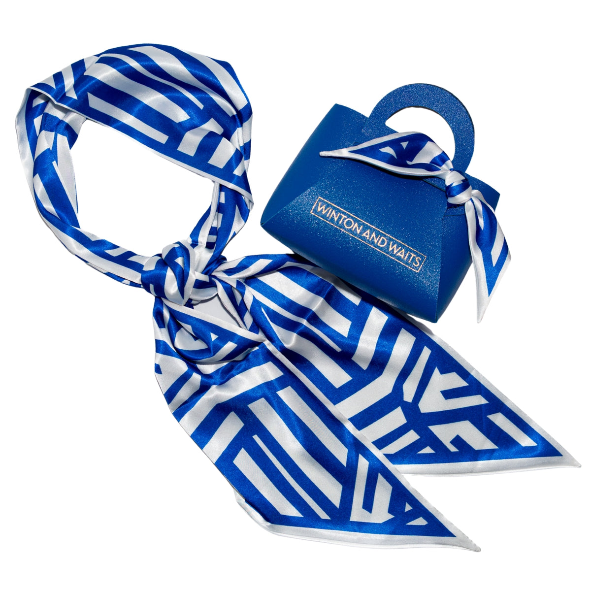 Game Day Accessory Scarf - Blue & White – Winton + Waits